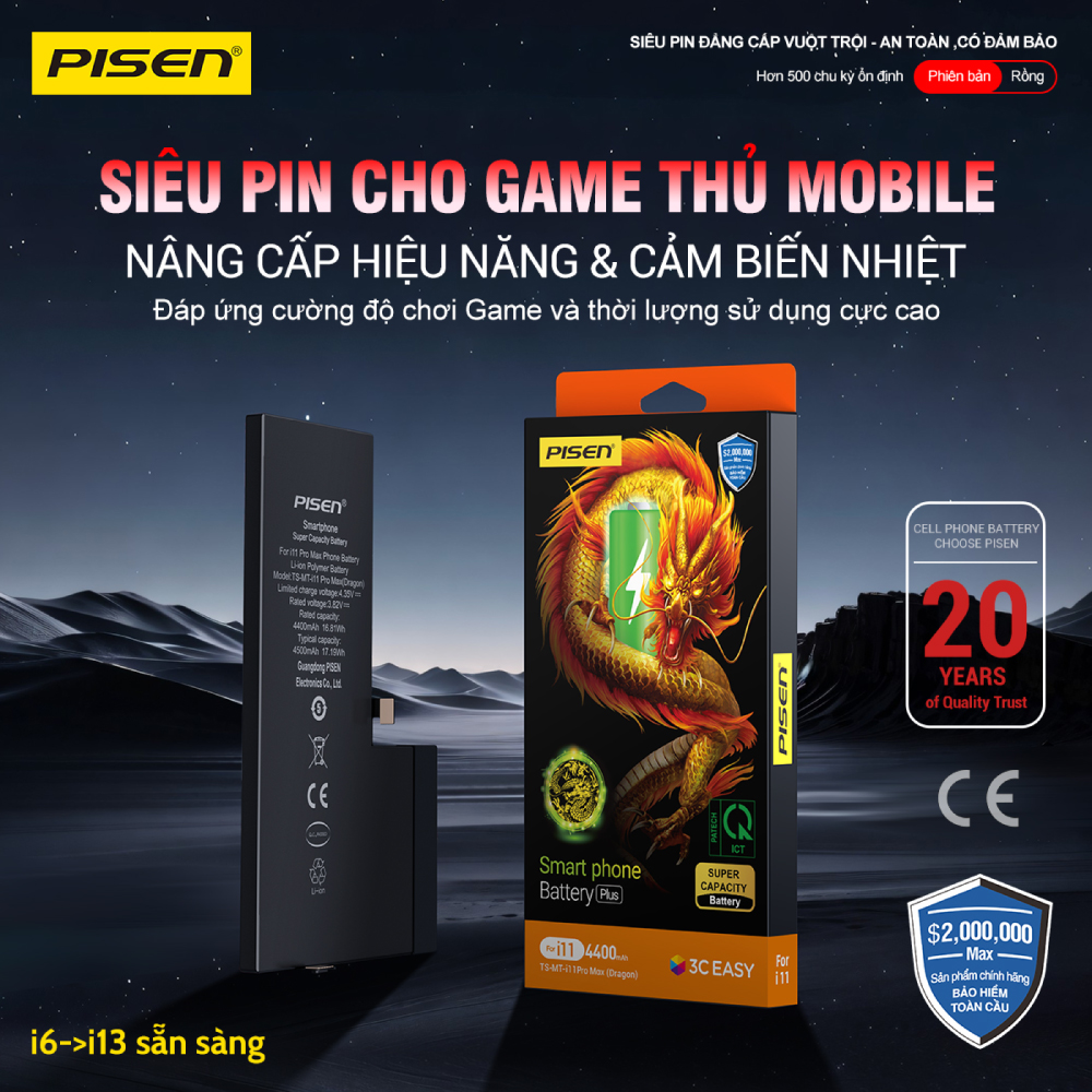 PISEN - Thương Hiệu Toàn Cầu (Global) - BOOST ENEGRY FOR LIFE